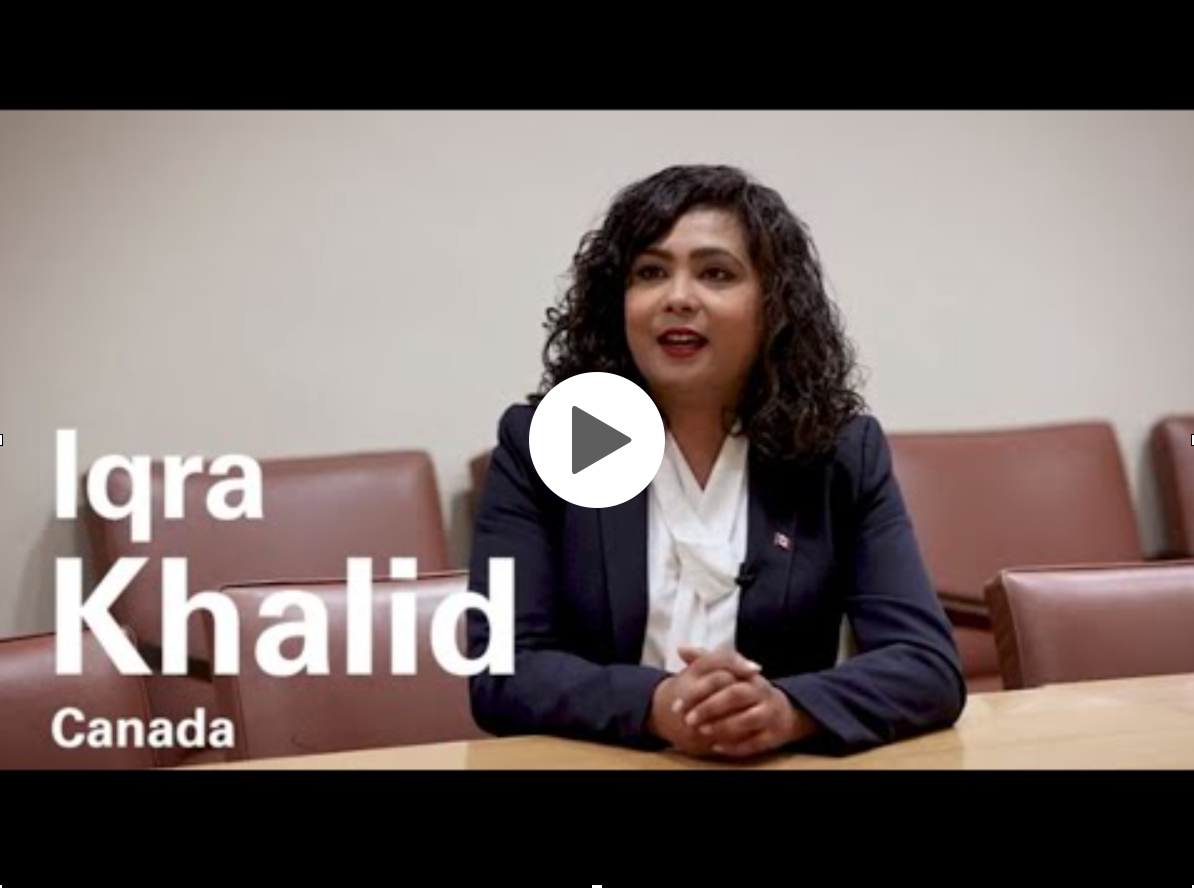 A conversation with… Iqra Khalid, MP, Canada | International Knowledge Network of Women in Politics