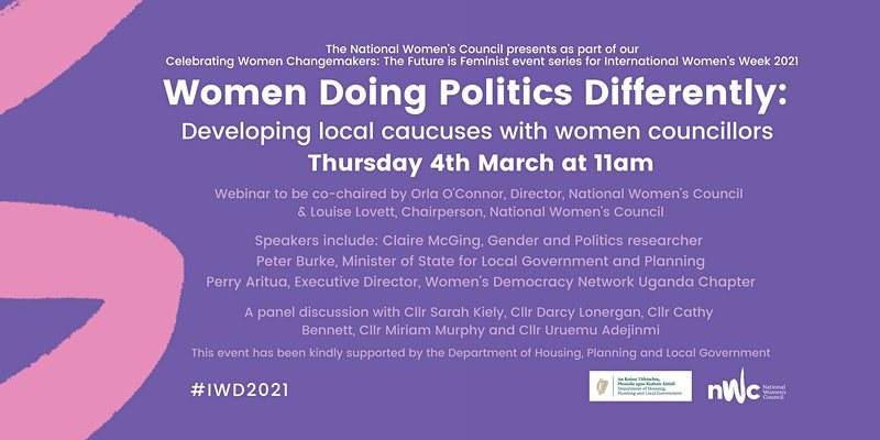 Launch of “Women doing politics differently: Developing local caucus with women councillors ...