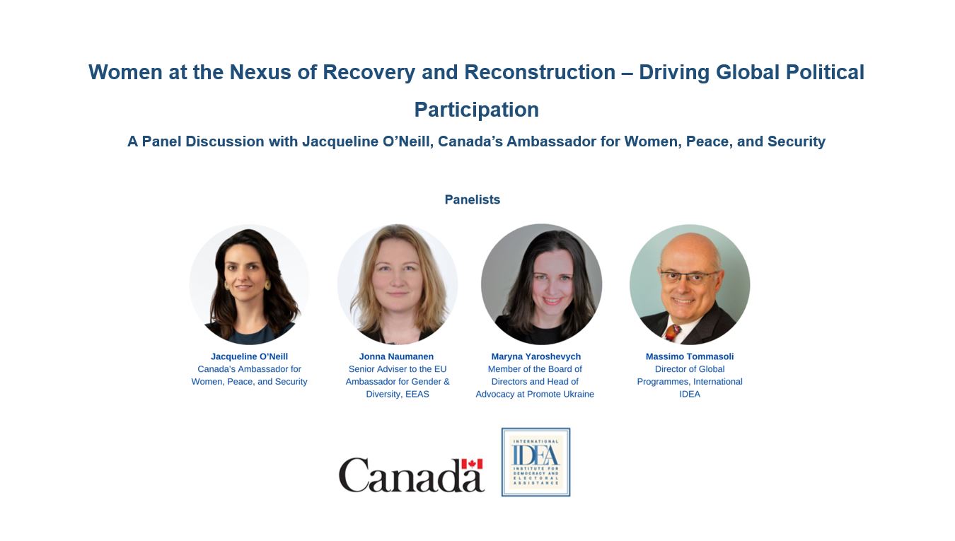Women at the Nexus of Recovery and Reconstruction | International ...