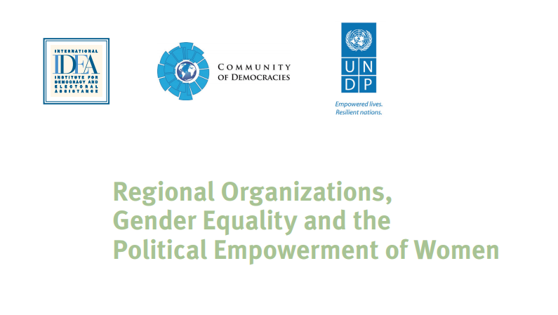 Report on "Regional Organizations, Gender Equality and the Political ...