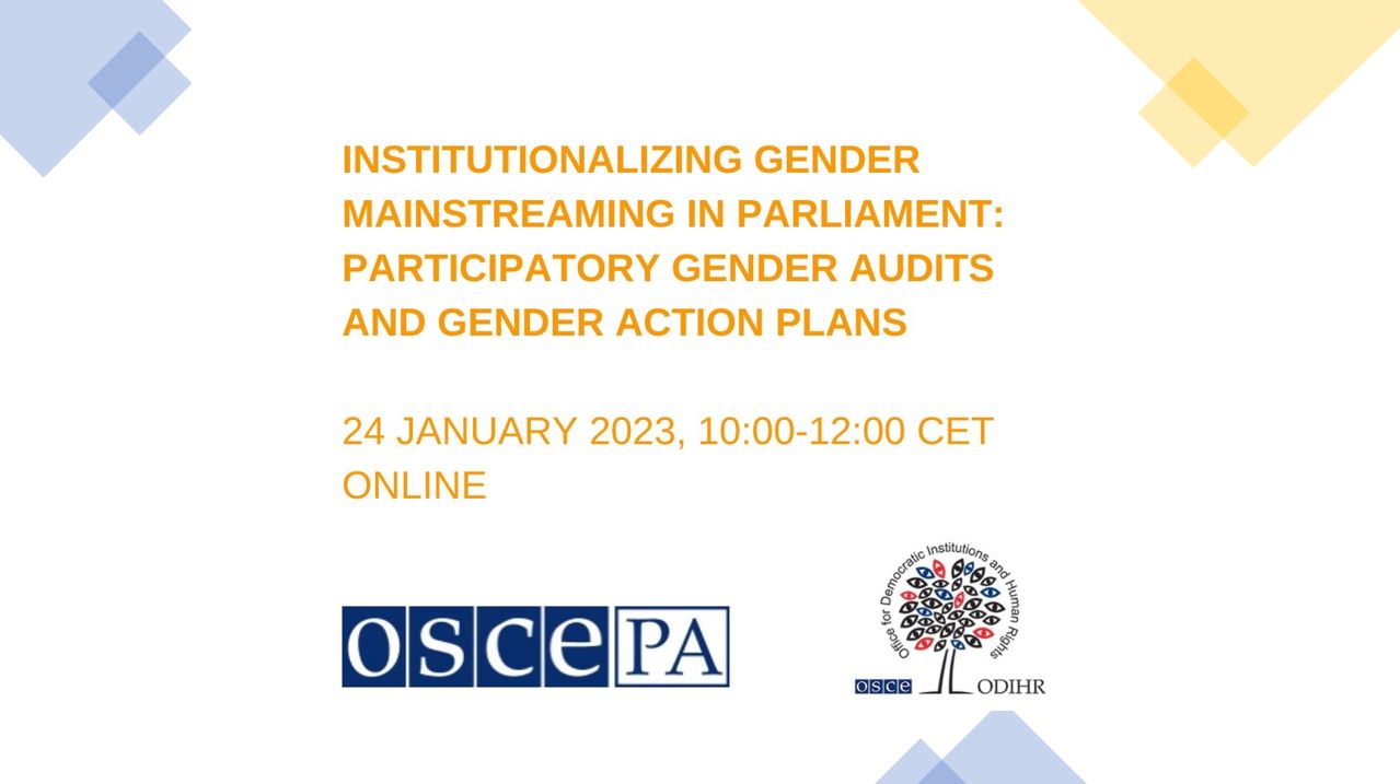 Institutionalizing Gender Mainstreaming in Parliament: Participatory ...