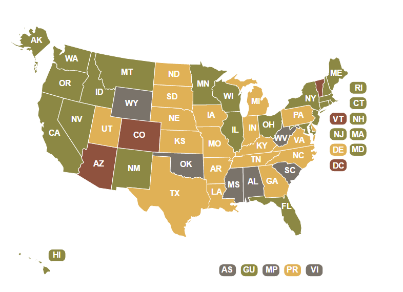 Interactive map of women in American State Legislatures for 2016 ...