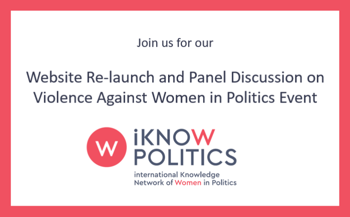 iKNOW Politics Event: Website Re-launch and Panel Discussion on ...