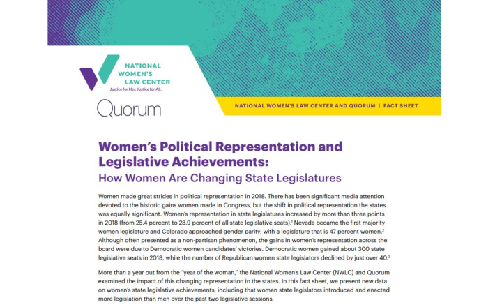 Women’s political representation and legislative achievements: How ...
