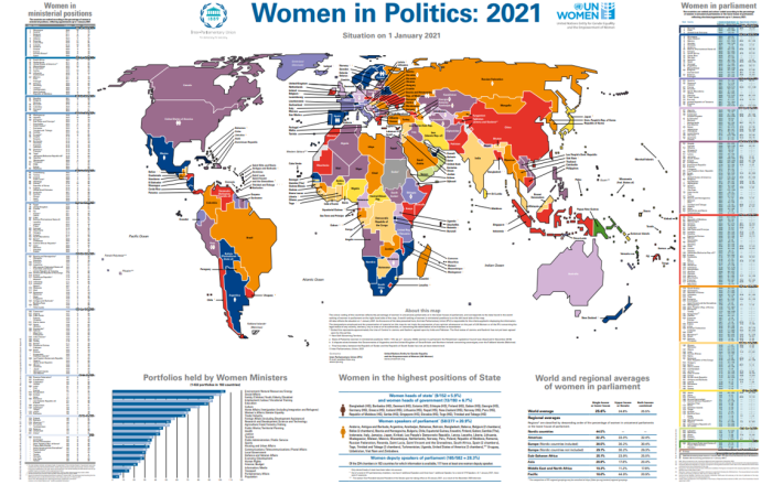 Women in Politics Map 2021 | International Knowledge Network of Women ...