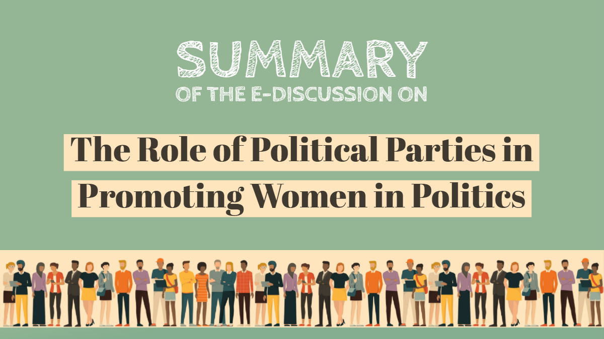 Summary of the e-Discussion on the Role of Political Parties in ...
