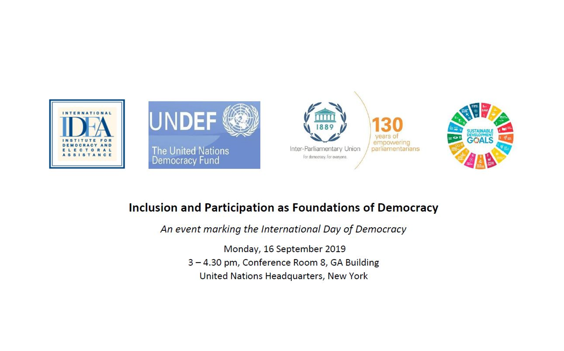 Inclusion and Participation as Foundations of Democracy | International ...