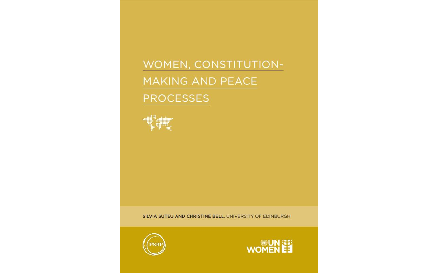 Women, constitution making and peace processes | International ...